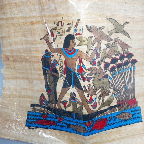 Art | Authentic Handpainted Ancient Egyptian Papyrus Replica | Poshmark